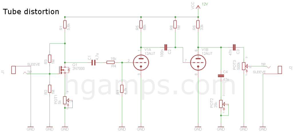 Tube distrotion effect - H&G Amplifiers